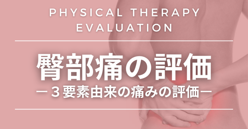臀部痛の評価ー3要素由来の痛みの評価ー 理学療法士・作業療法士・言語聴覚士の求人、セミナー情報なら【post】